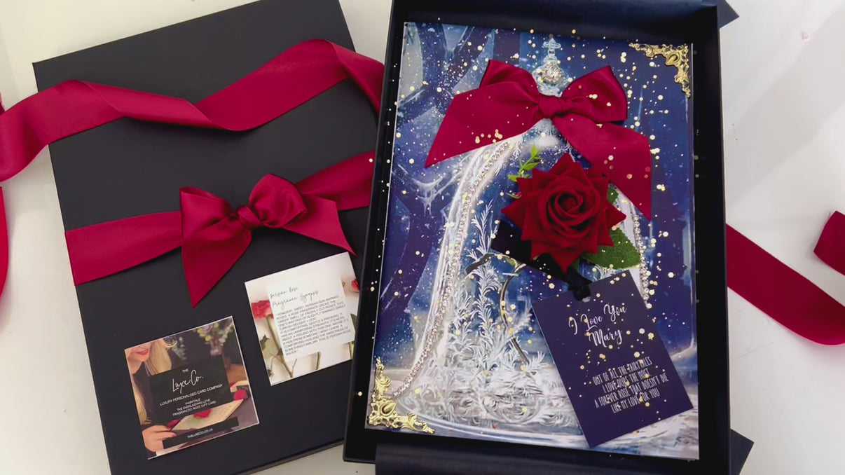 Fairytale Scented Rose Petal Card | The Luxe Co - Personalised Cards ...